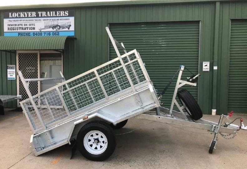 8 X 5 Ft Premium Hi-side Heavy Duty Tilting Box Trailer – Atm 1400kg ...