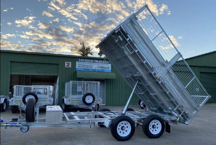 12 X 7 Ft Hydraulic 3 Way Flat Deck Tipper Trailer With Ramps Atm 3.5 ...