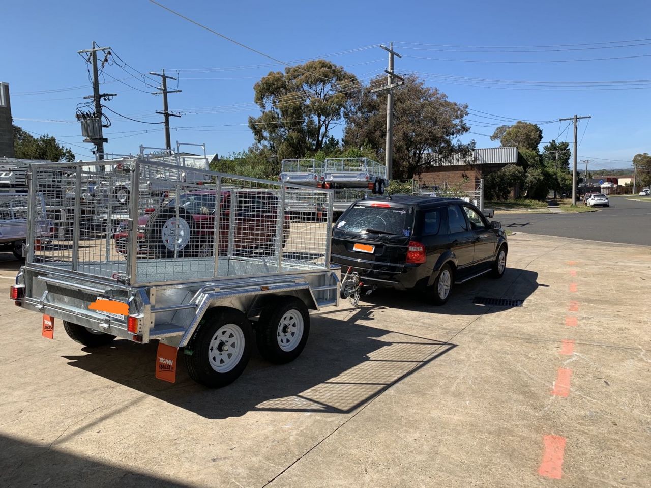 10x5 Tandem Trailer Rocker Roller Heavy Duty Fully Welded Galvanized ...