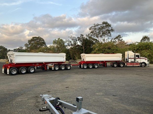 2023 Bruce Rock Engineering Side Tipper Combination Road Train Lead In ...